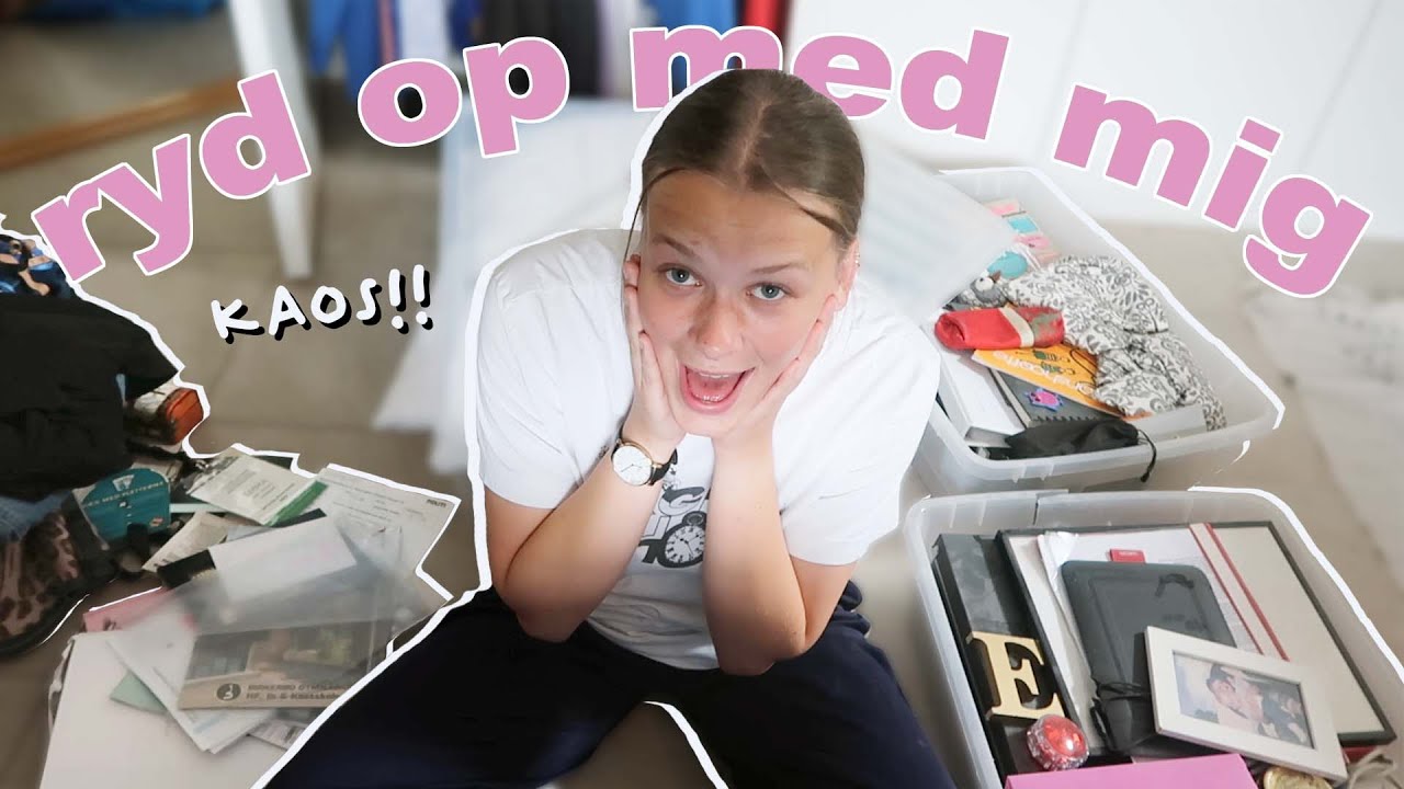 RYD OP MED MIG | jeg rydder op og gør rent på mit værelse *satisfying ...
