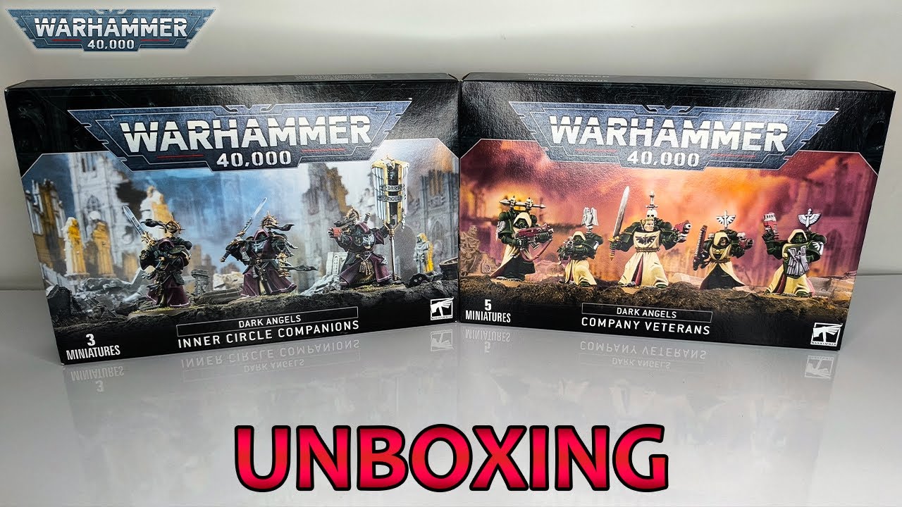 Dark Angels Company Veterans & Inner Circle Companion Double Unboxing ...