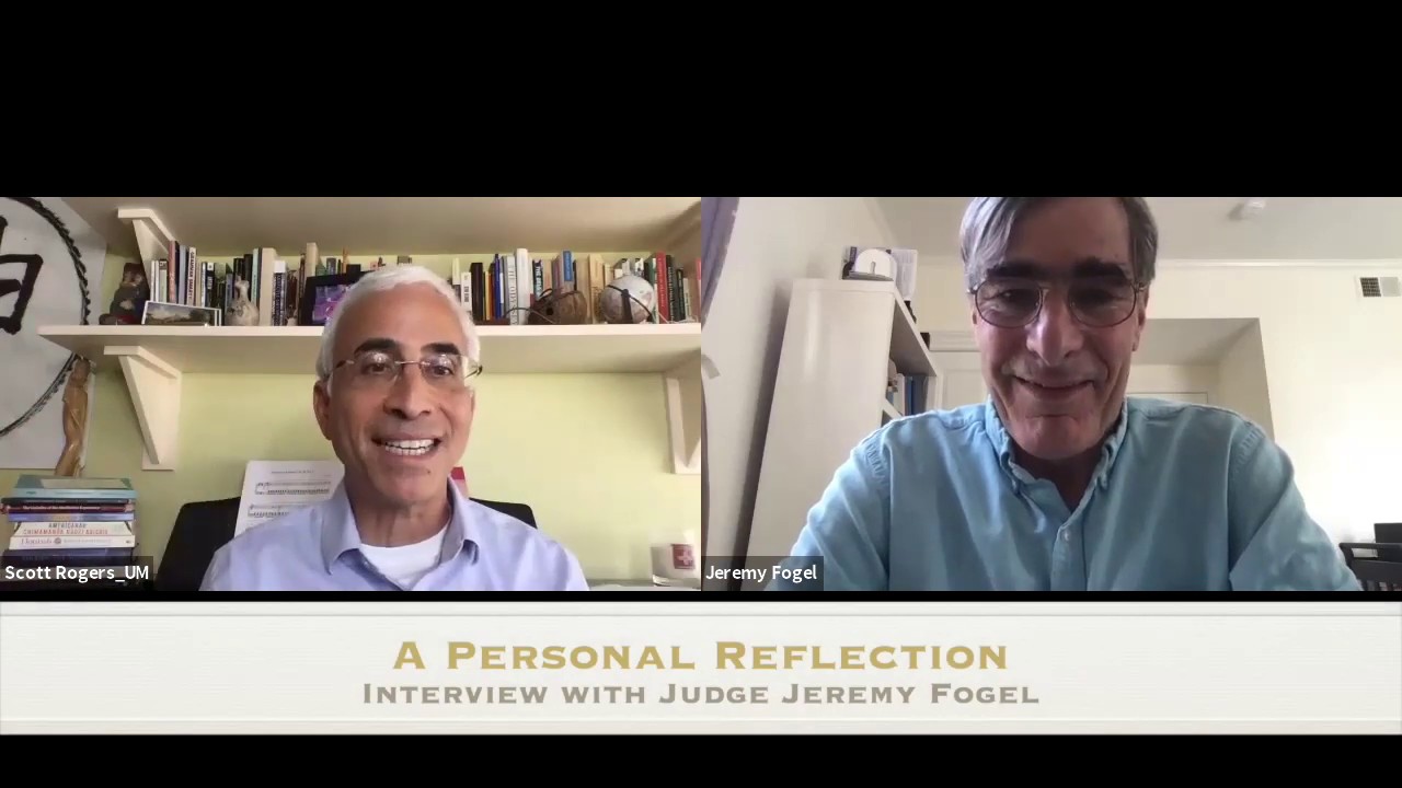 An Interview with Judge Jeremy Fogel: Compassion and Perspective - YouTube