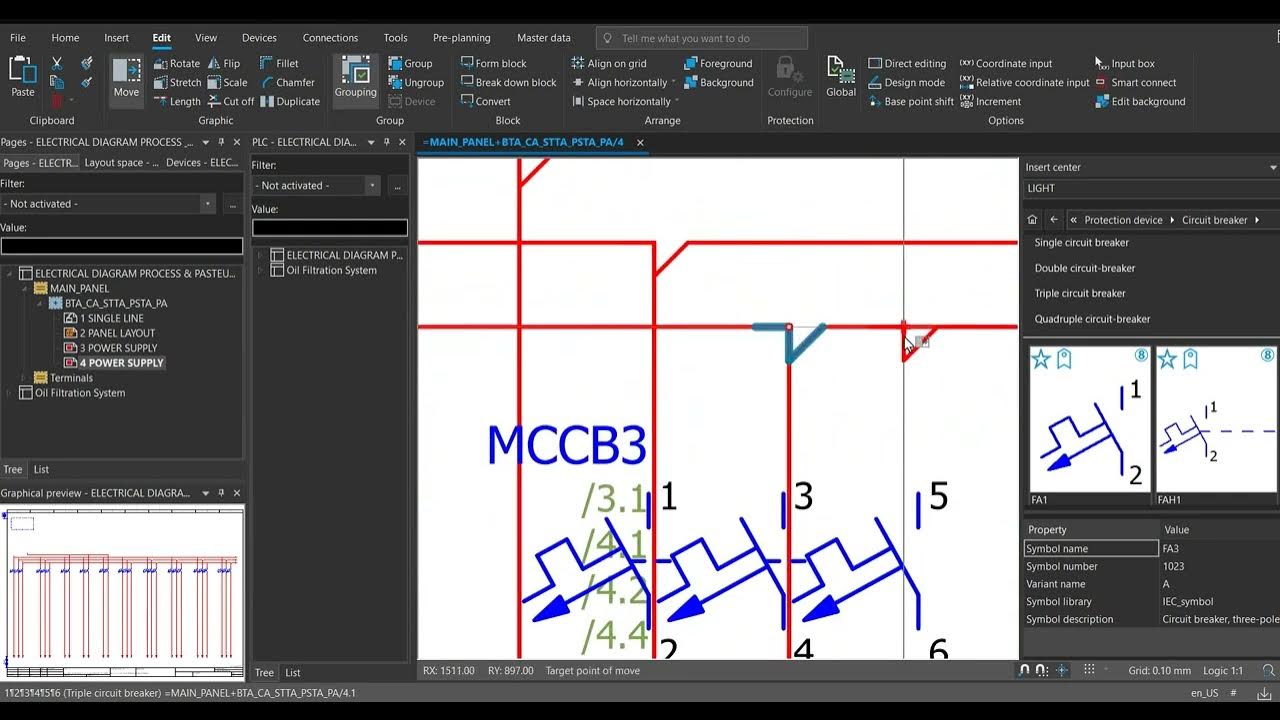 Align on grid - Eplan Electric Tips & Tricks - YouTube