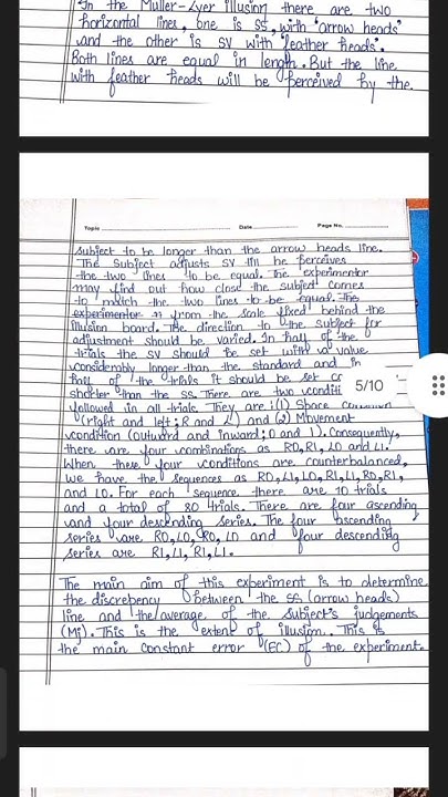 BPCC -101| practical file| Muller lyer illusion | ignou - YouTube