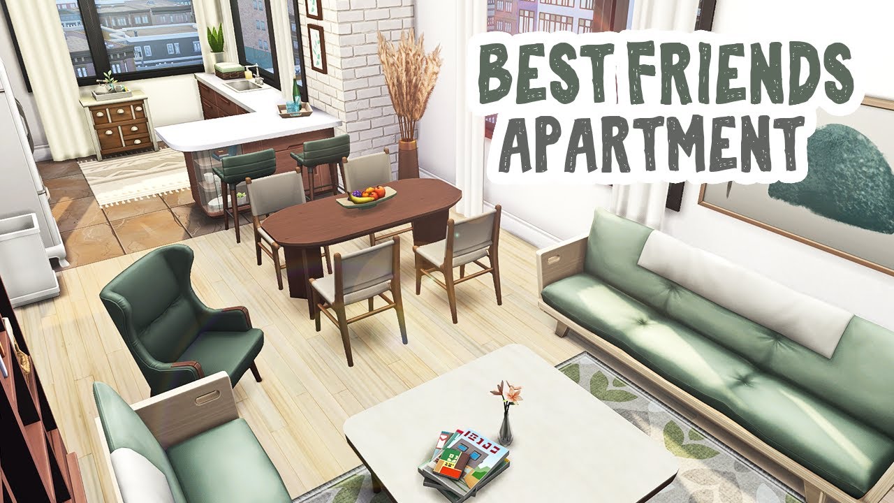 Best Friends Apartment || The Sims 4 Apartment Renovation: Speed Build ...