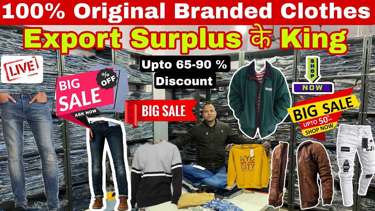 50-80%Discount 100% Original Branded Clothes||Cheapest Export Surplus ...