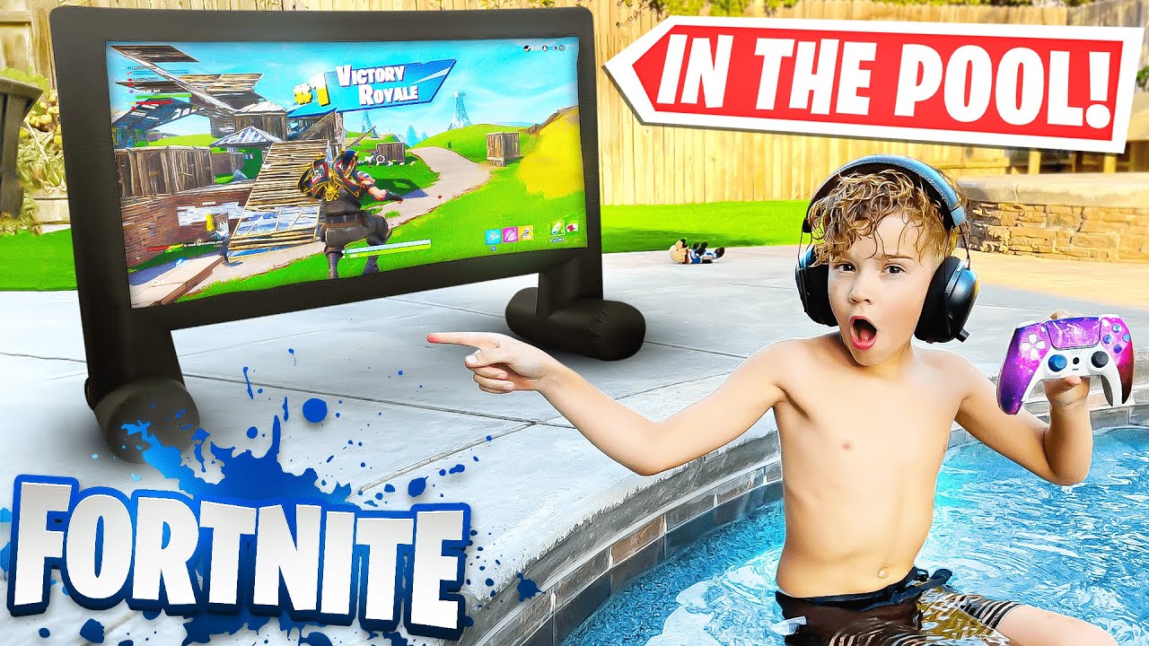 Turning our BACKYARD into the ULTIMATE GAMING SETUP (FORTNITE) - YouTube