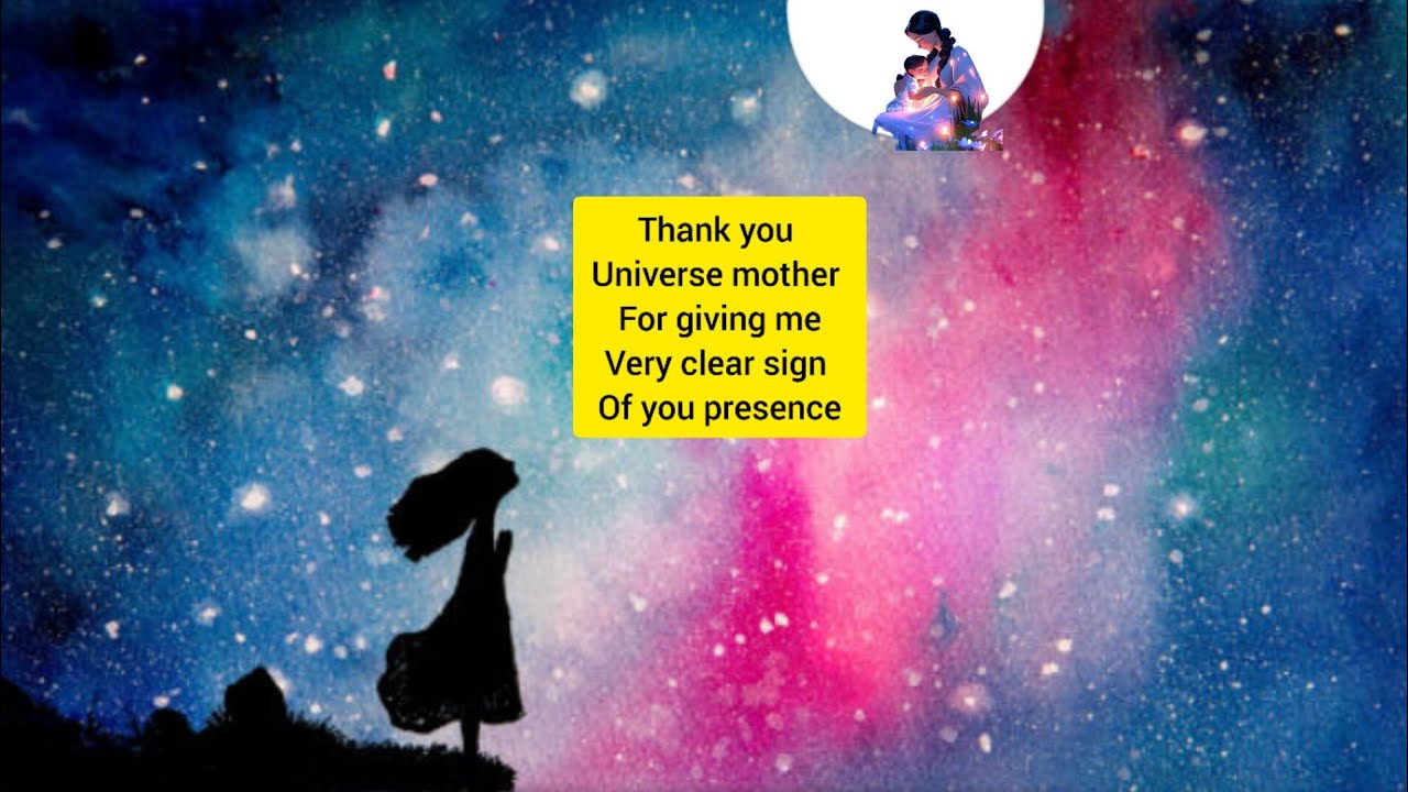 Thank you universe mother for giving me very clear sign of your ...