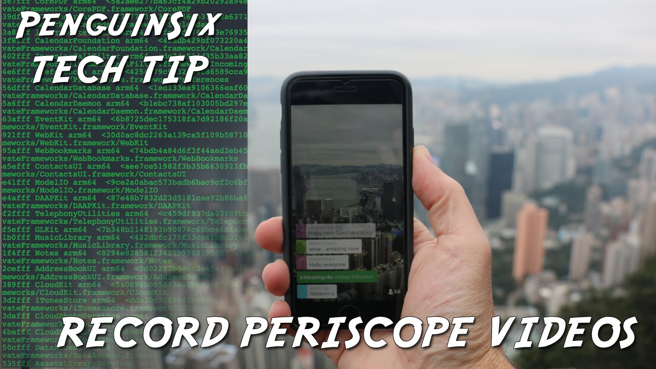 How to Record Periscope App Videos with comments - YouTube