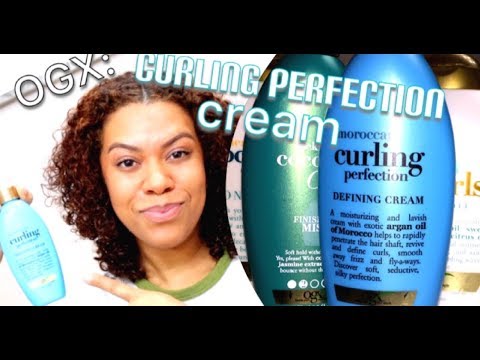 OGX: Curling Perfection Defining Cream Review - YouTube