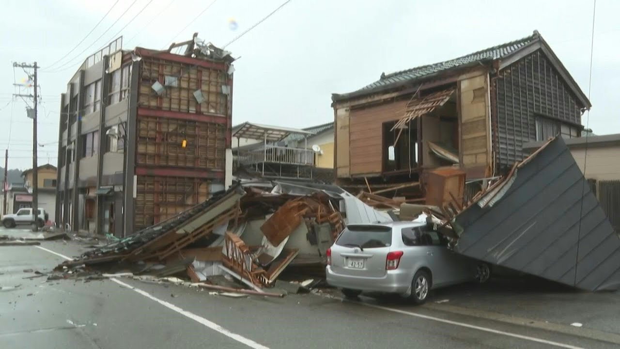 Japanese seek shelter in evacuation centre following deadly earthquake ...