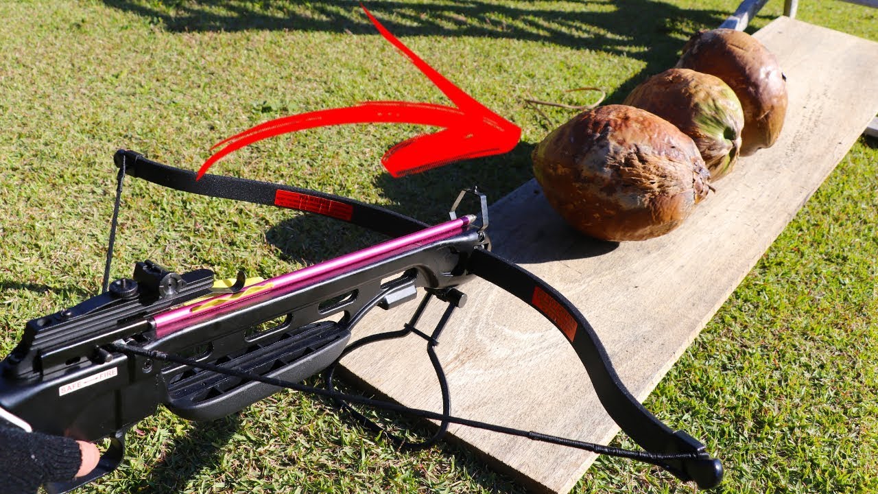 DESTROYING OBJECTS WITH A CROSSBOW - YouTube