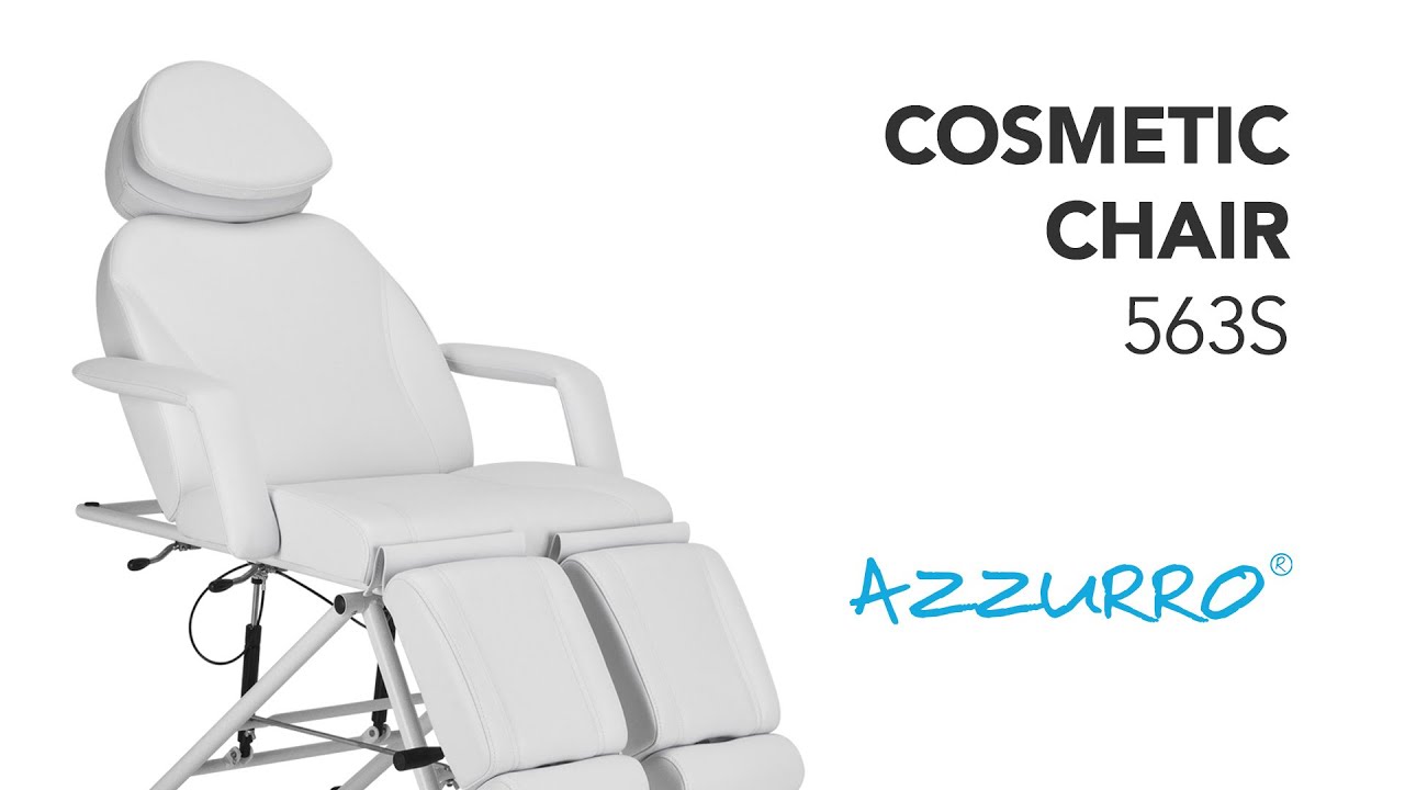 Cosmetic chair 563S Azzurro - YouTube