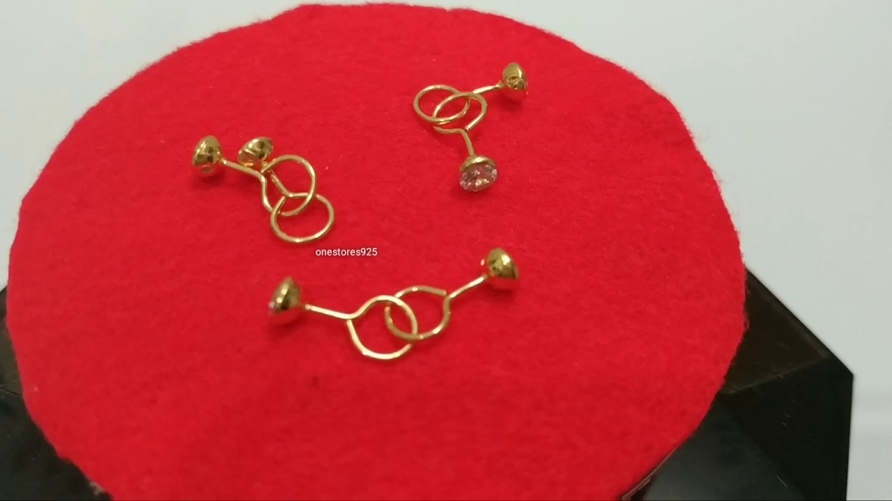 anting toge kuning perak 925 - YouTube