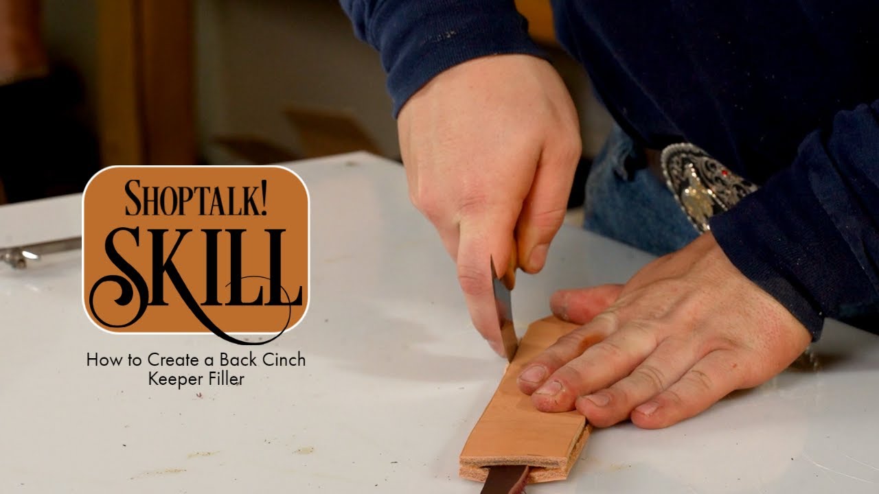 How to Create a Back Cinch Keeper Filler - YouTube