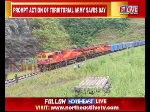 Territorial Army battalion in Manipur averts major train accident - YouTube