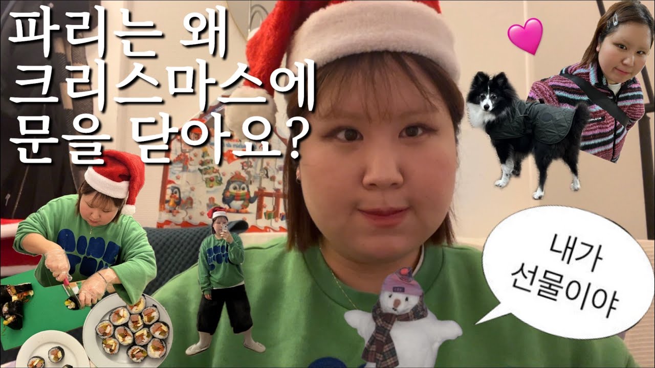 Sub 파리브이로그 워킹홀리데이🇫🇷 크리스마스 강제백수가 된 나 연말까지 바캉스 Vlog파리에서 지하철로 갈 수 있는 장소