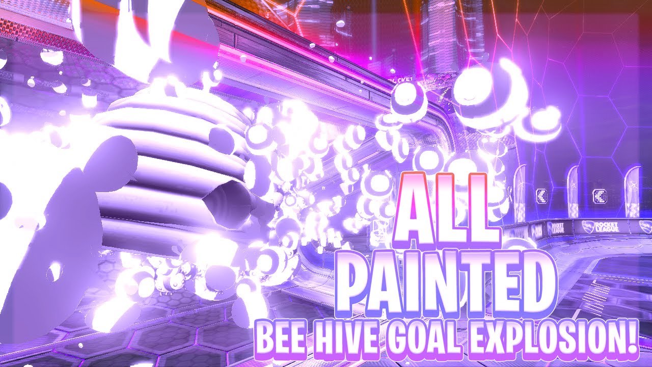 ALL *NEW* PAINTED BEE HIVE GOAL EXPLOSION! (Rocket League Season 20 ...