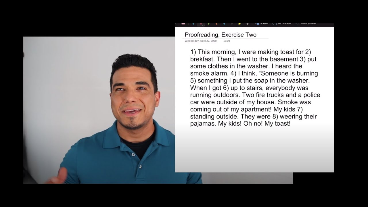 Proofreading: Exercise & Practice, Two - YouTube