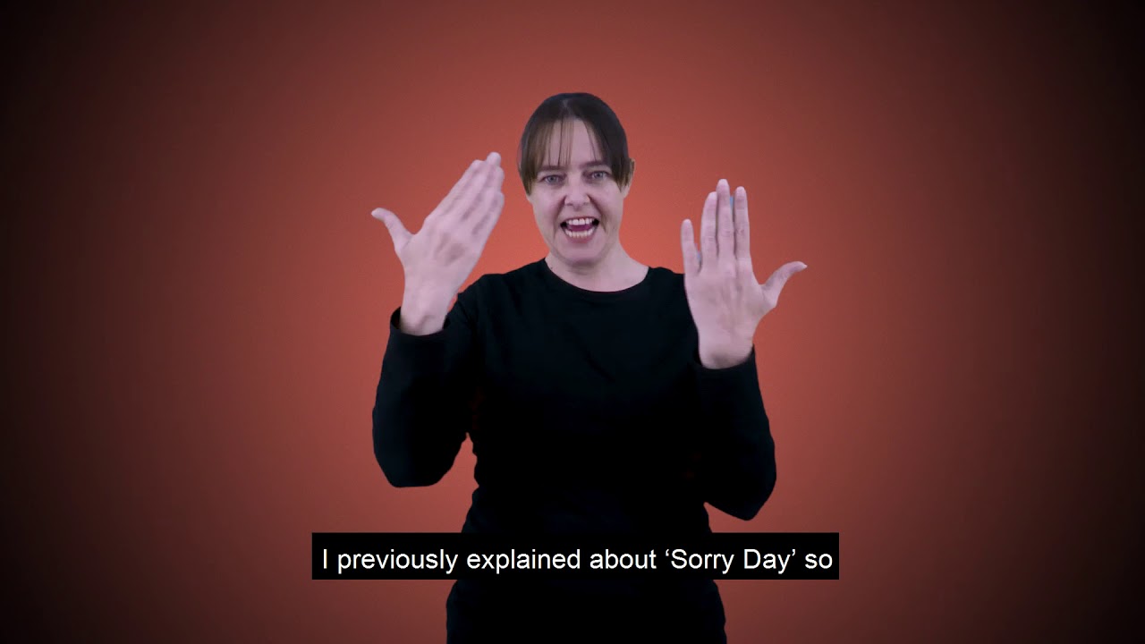 National Sorry Day in Auslan and Captioned - YouTube