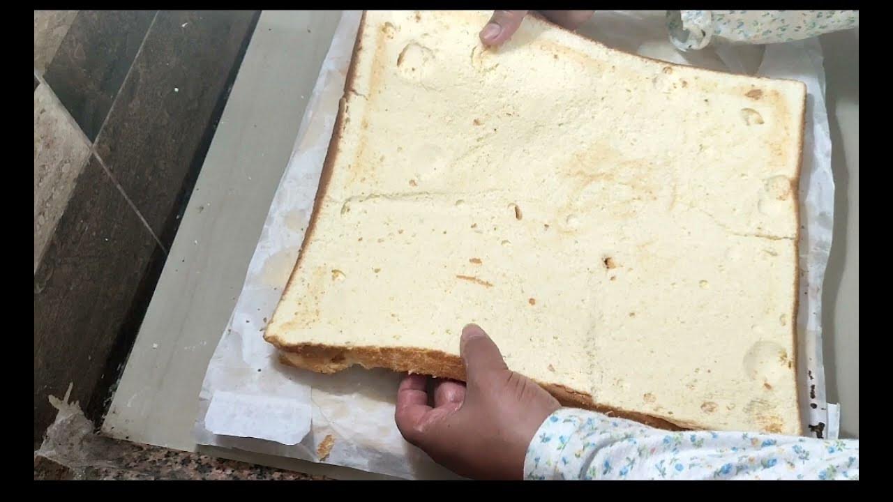 طريقه عمل الاسبونج الجاهز في صاج ٣٠×٤٠ Youtube