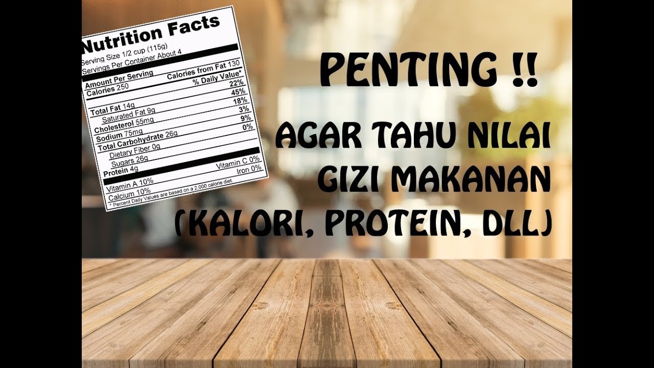 INFO PENTING : INILAH CARA MEMBACA LABEL INFORMASI GIZI PADA KEMASAN ...