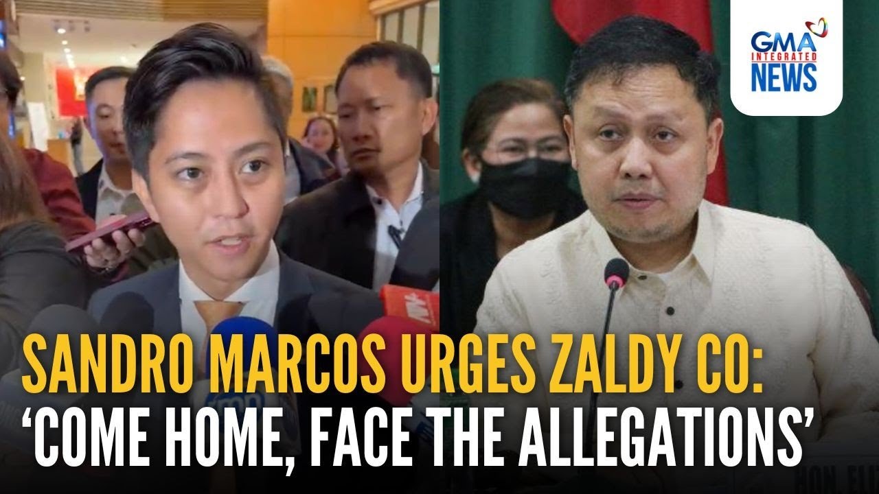 Sandro Marcos urges Zaldy Co, ‘come home, face the allegations’ | GMA ...