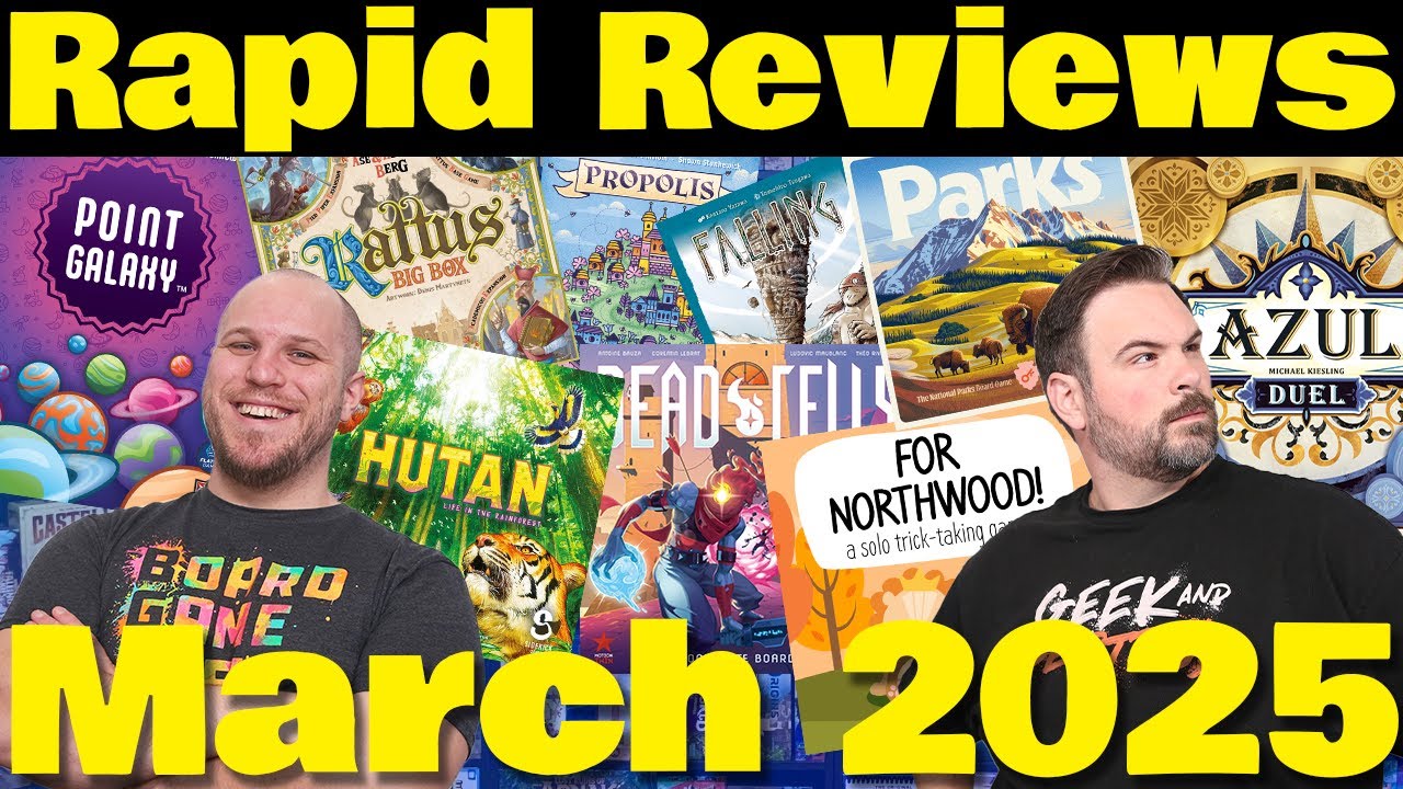 83 Board Game Reviews | 27 New Games | Rapid Reviews March 2025 - YouTube