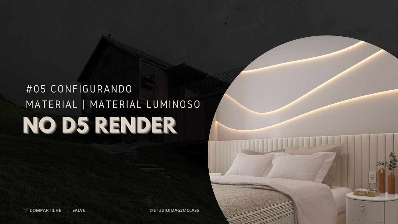 MATERIAL LUMINOSO NO D5 RENDER - YouTube