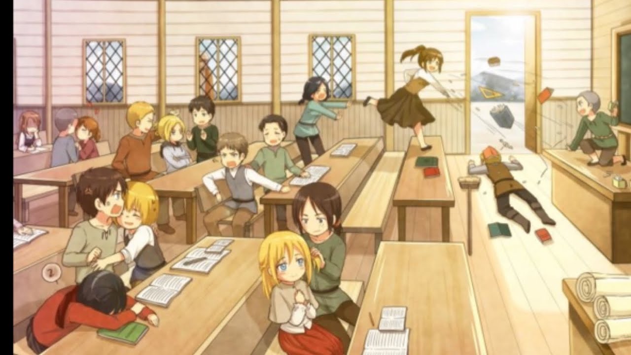 Attack on titan High School 📚📝🚌 part 13 (Eremika) (Eren x Mikasa) 😉👀 ...