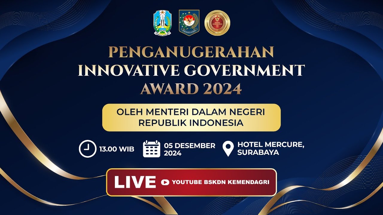 PENGANUGERAHAN INNOVATIVE GOVERNMENT AWARD (IGA) 2024 OLEH MENTERI ...