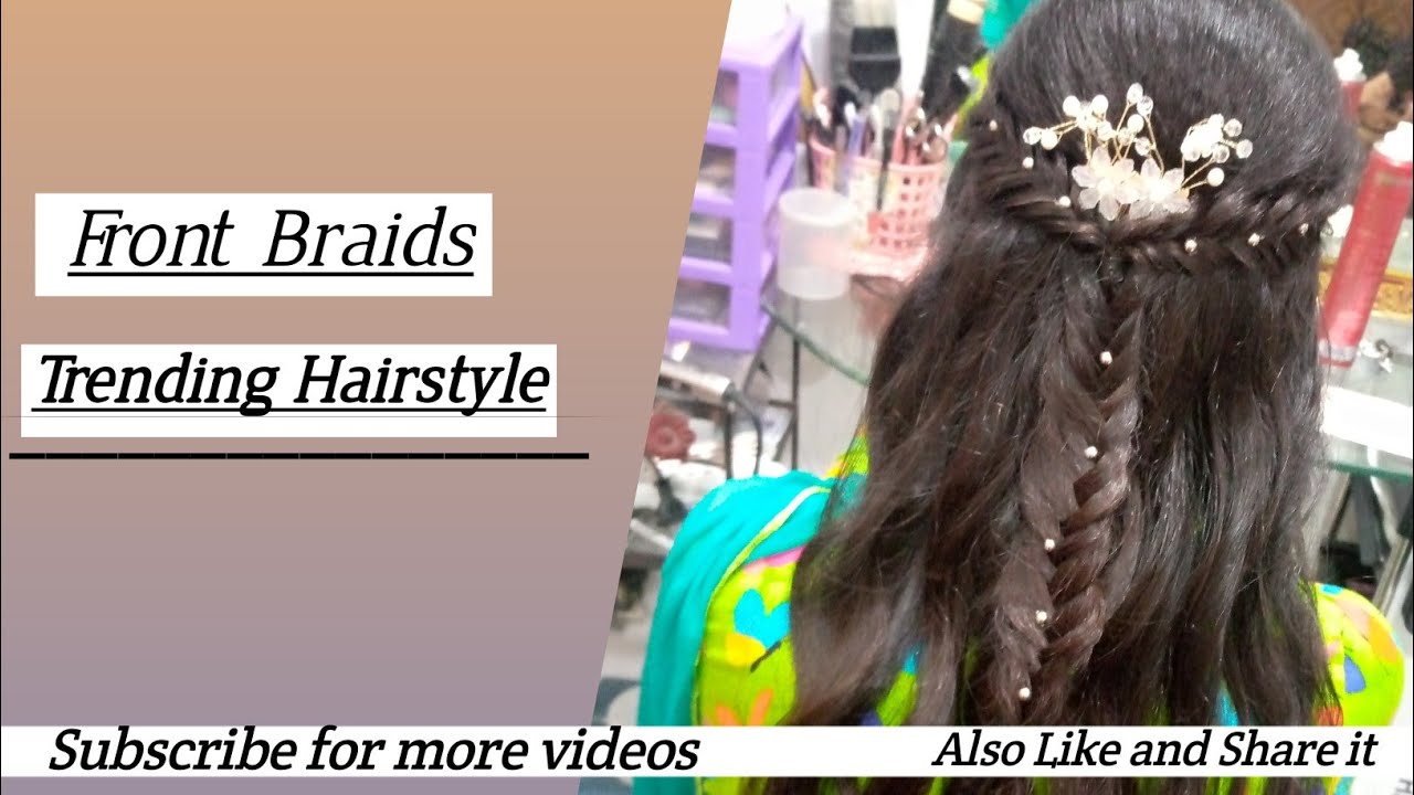 Front Braid Hairstyle | By Kiran Shakeel | - YouTube