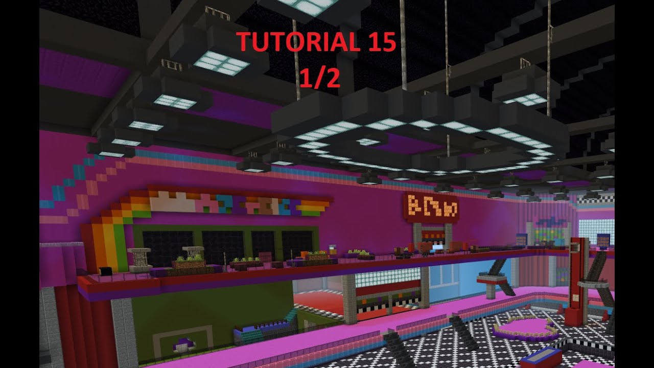 How to build Security Breach in Minecraft | Part 1A| Decorating Floor 3 ...