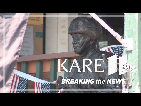 Stolen statue outside Rush Point Store returns home - YouTube