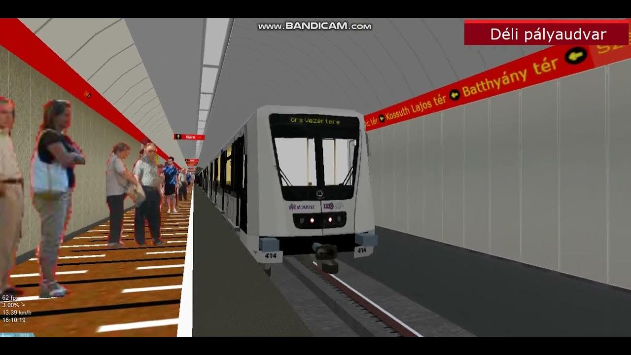 OpenBVE M2-es metró: (Déli pályaudvar) (2023. február 10. péntek) (1/2) - YouTube