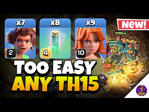 NEW META TH15 Root Rider Valkyrie Attack is INSANE | Best TH15 Attack Strategy in Clash of Clans 🔥