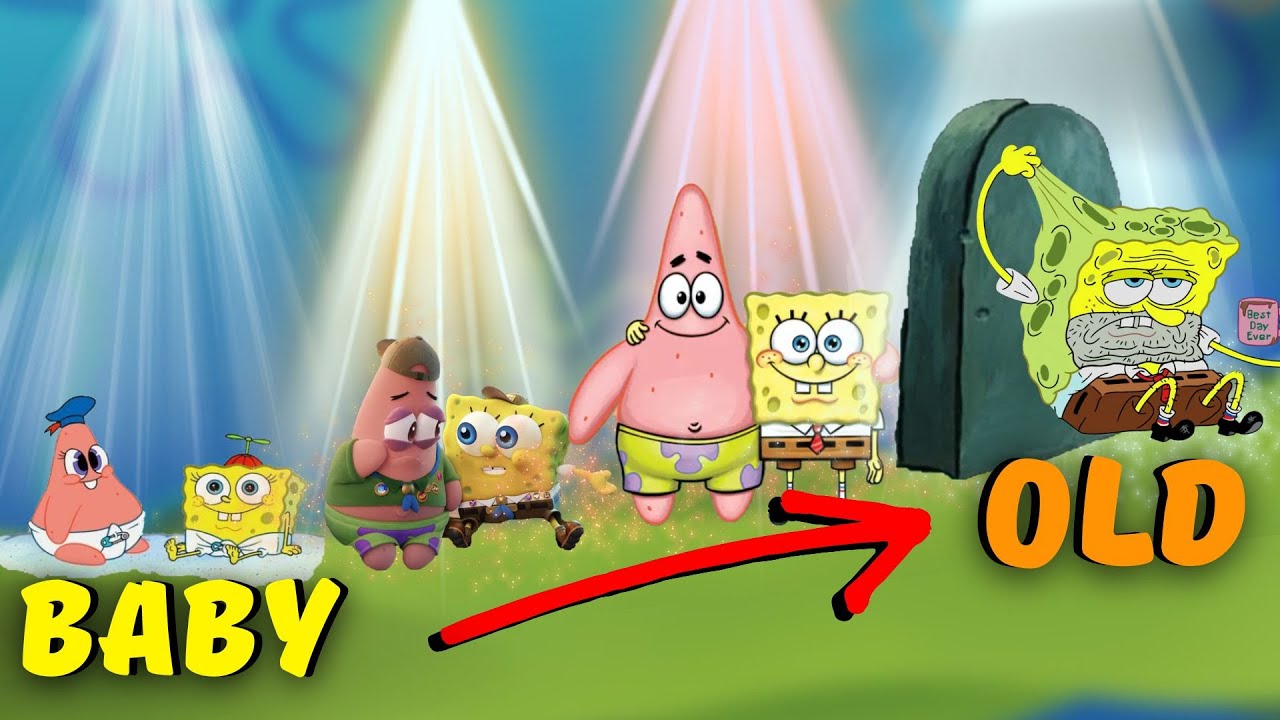SpongeBob SquarePants GROWING UP EVOLUTION / Life Stages of Spongebob ...