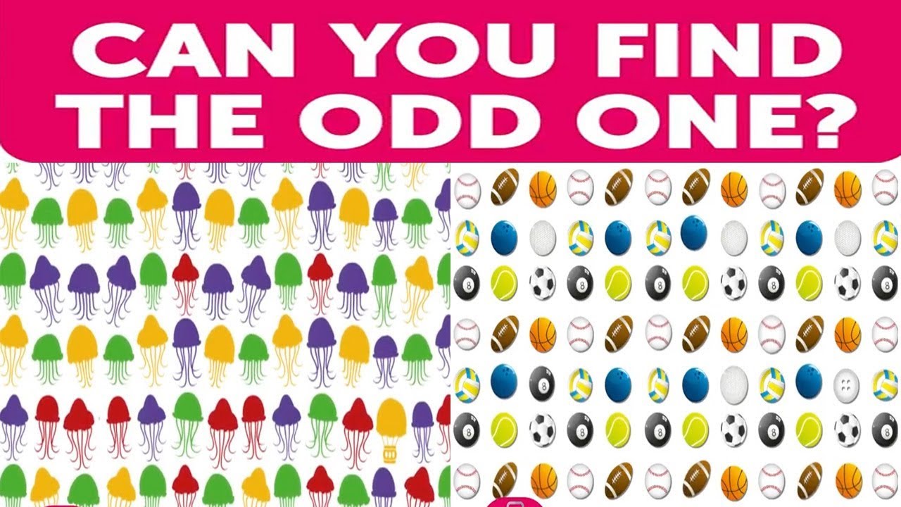 Can you Find the Odd One? | IQ Math Riddles | IQ Pictures Riddles - YouTube