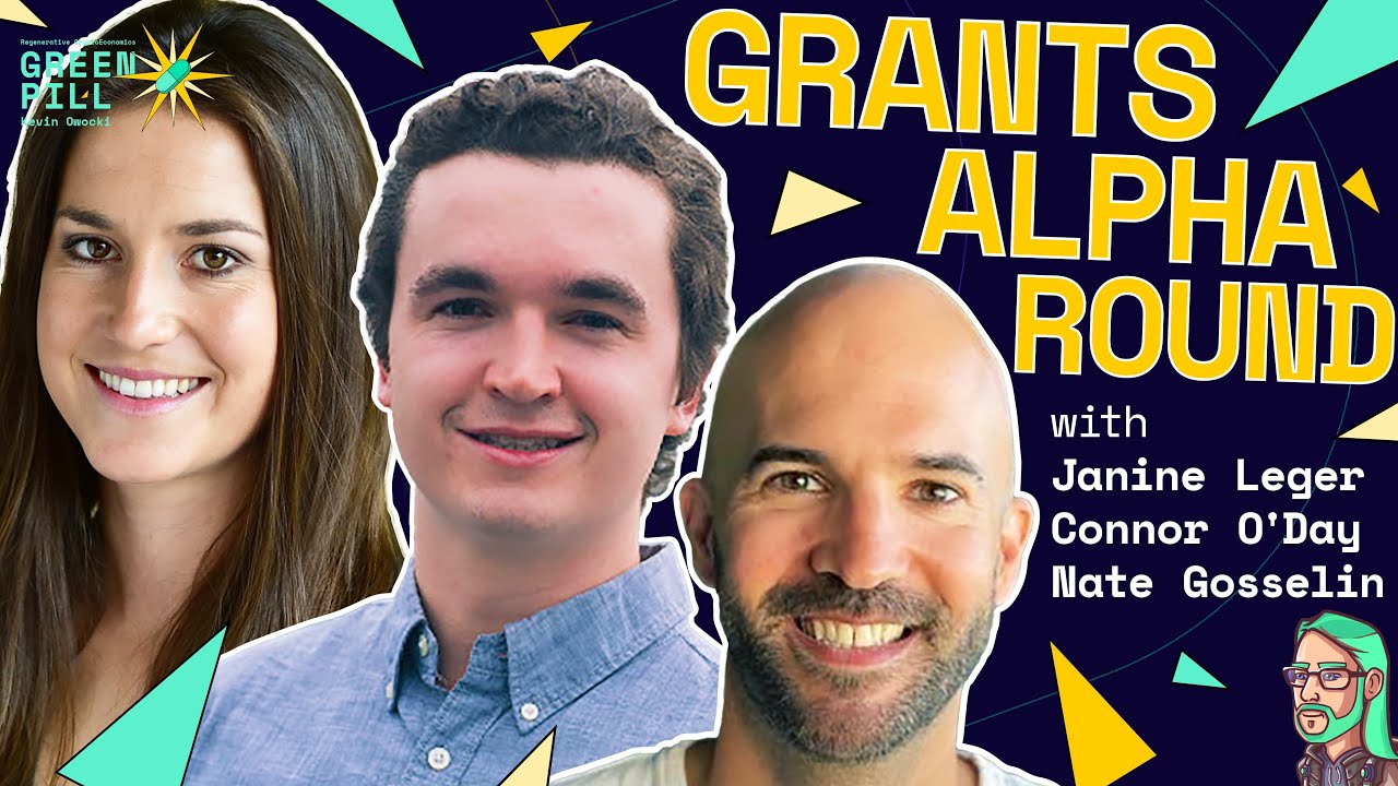 The Gitcoin Alpha Round | Janine Leger, Connor O'Day, and Nate Gosselin | Green Pill #80 - YouTube