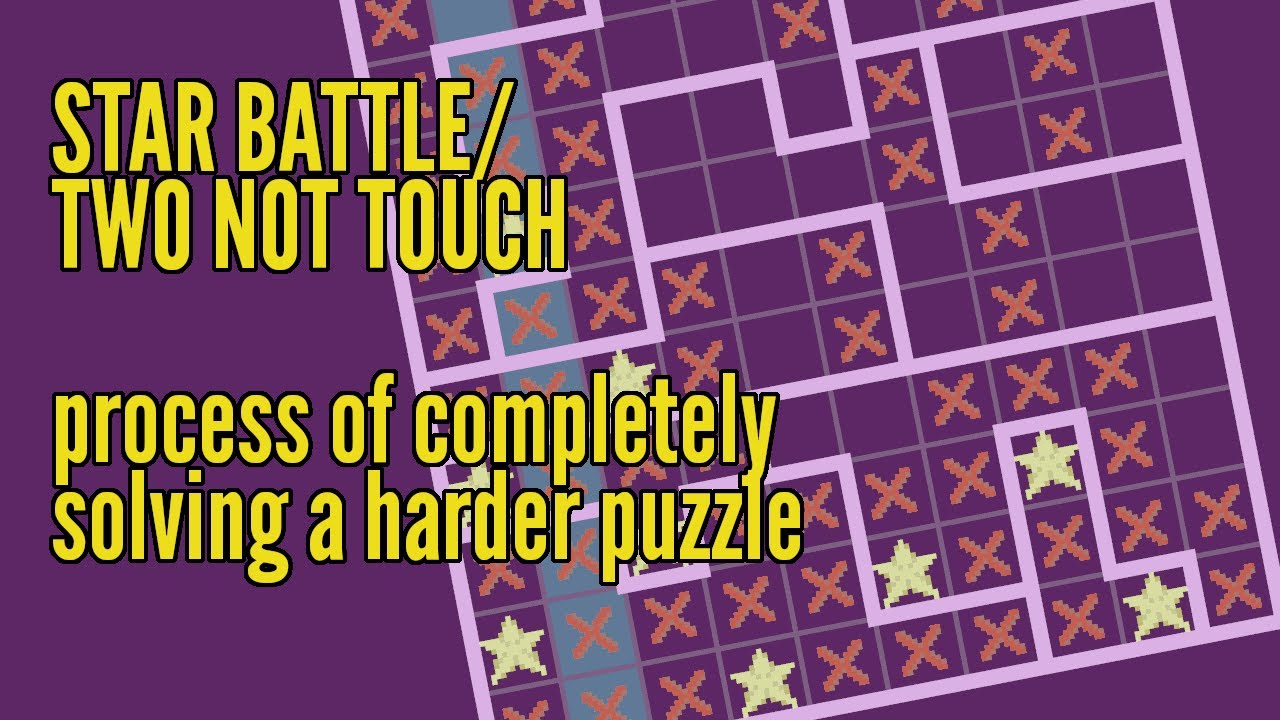 Star Battle (aka Two Not Touch) tutorial part 3 - process of completely ...