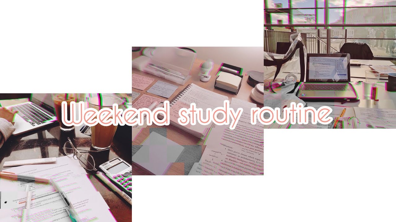 Weekend study routine + Study with me | 2019 Study With Sarah - YouTube