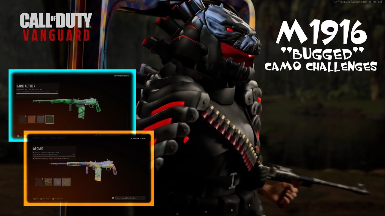 VANGUARD M1916 BUGGED CAMO CHALLENGES SEASON 3 CALL OF DUTY VANGUARD ...