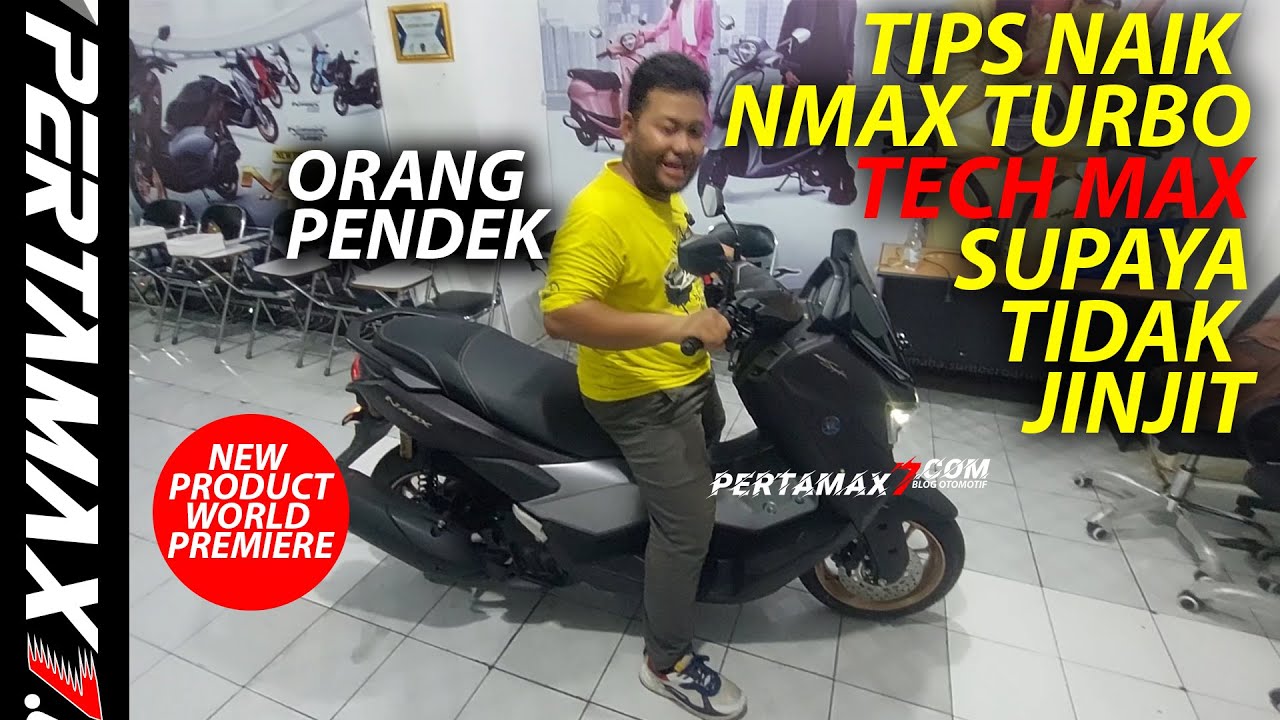 Review Orang Pendek Naik Yamaha NMAX Turbo Tech MAX Magma Black ...