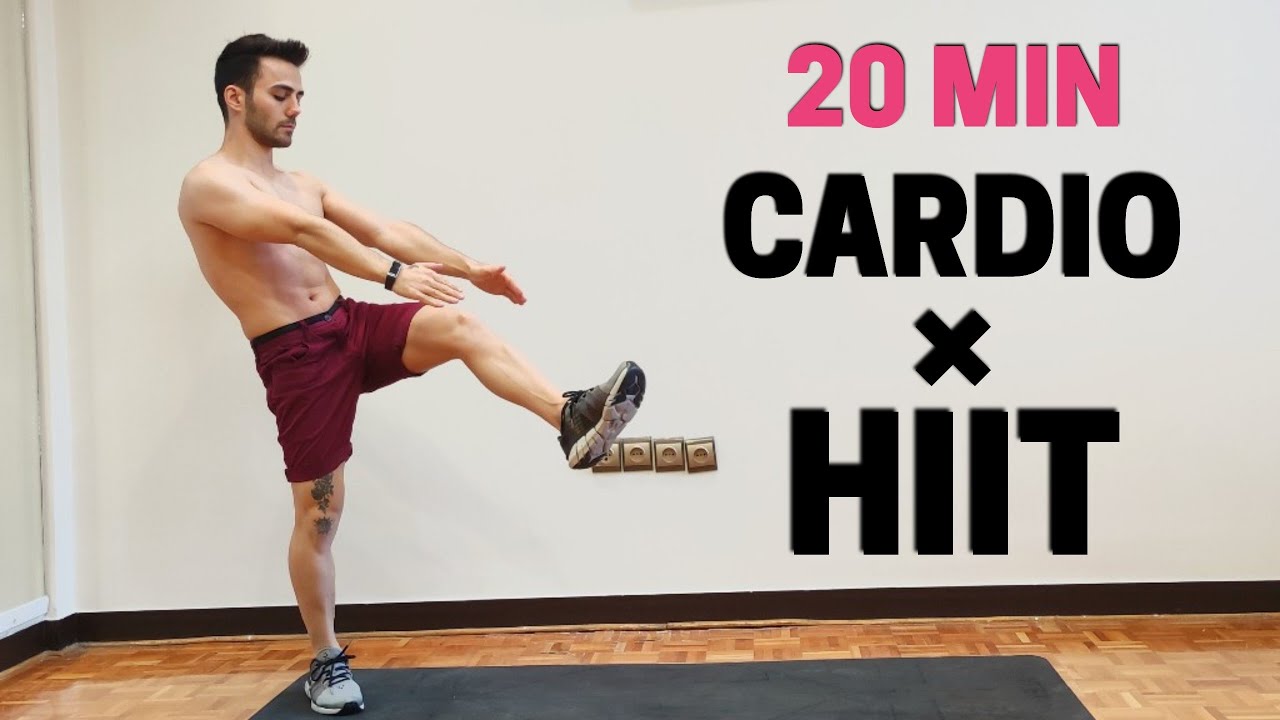 20 MIN CARDIO HIIT WORKOUT 💦 Full Body, No Equipment, Home Workout ...