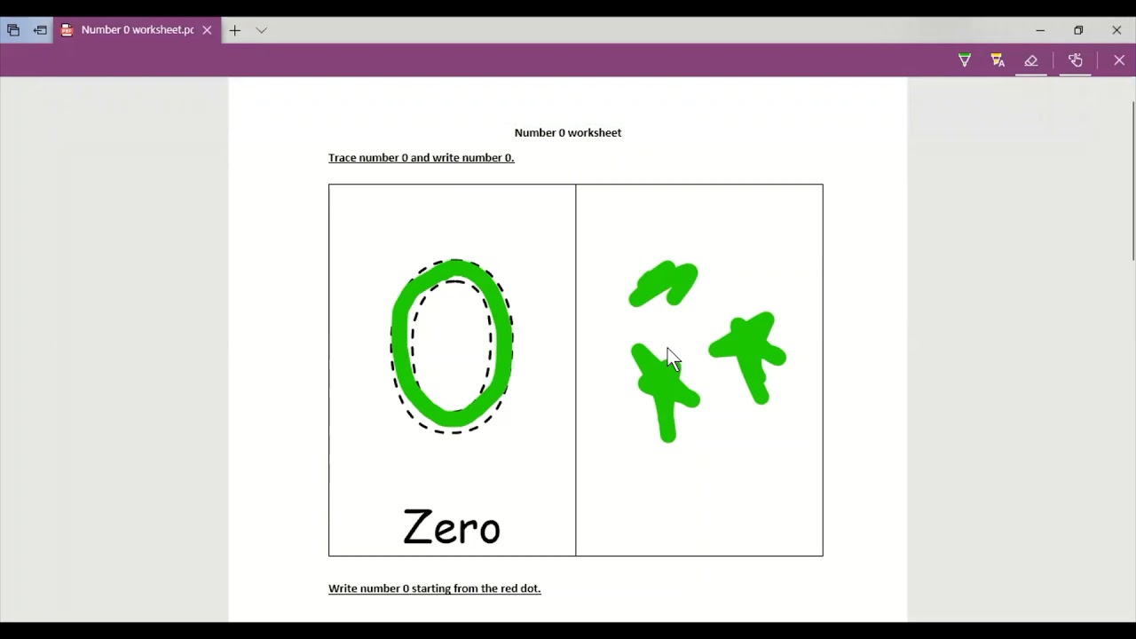 Pre-FS Numeracy Number Zero - YouTube