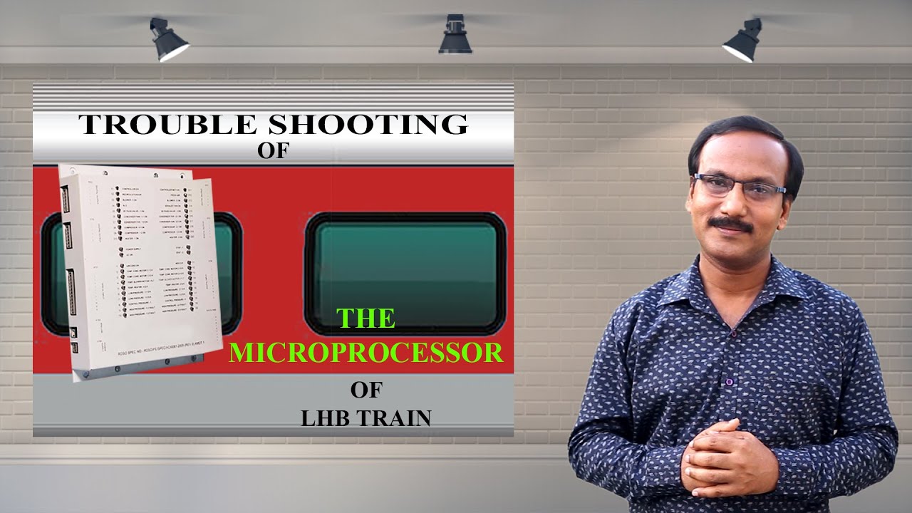 LHB TRAIN WITH TROUBLE SHOOTING OF MICROPROCESSOR - YouTube