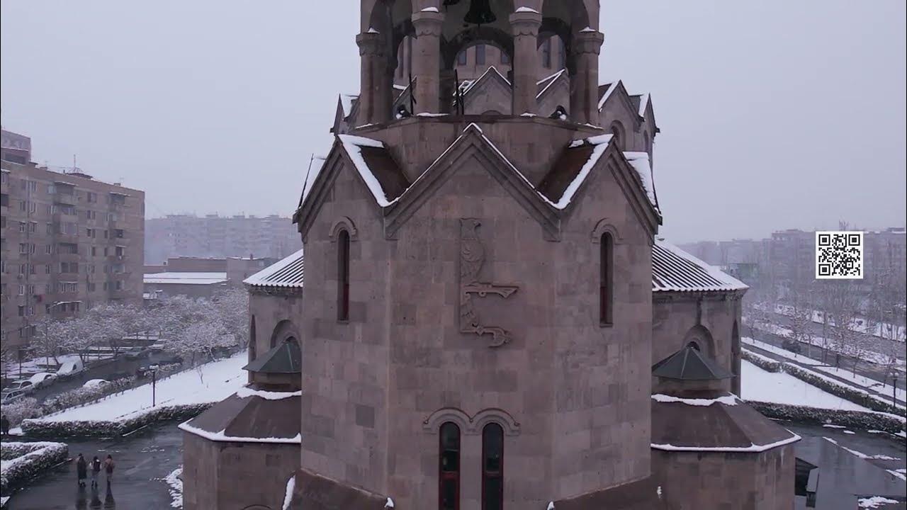 Սուրբ երրորդություն եկեղեցի ձմռանը Holy Trinity Church In Winter Youtube