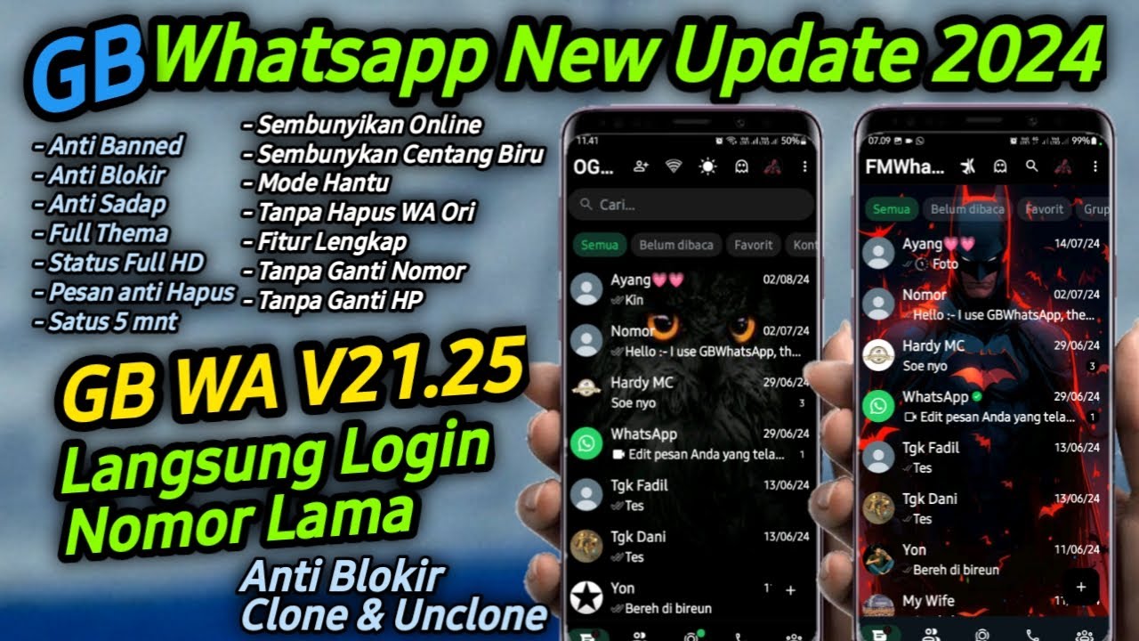 GB Whatsapp Terbaru V21.25 | Login Semua Nomor | GB WA Mod 2024 ...