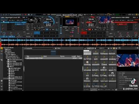 How to scratch while using crossfader key board virtual dj - YouTube