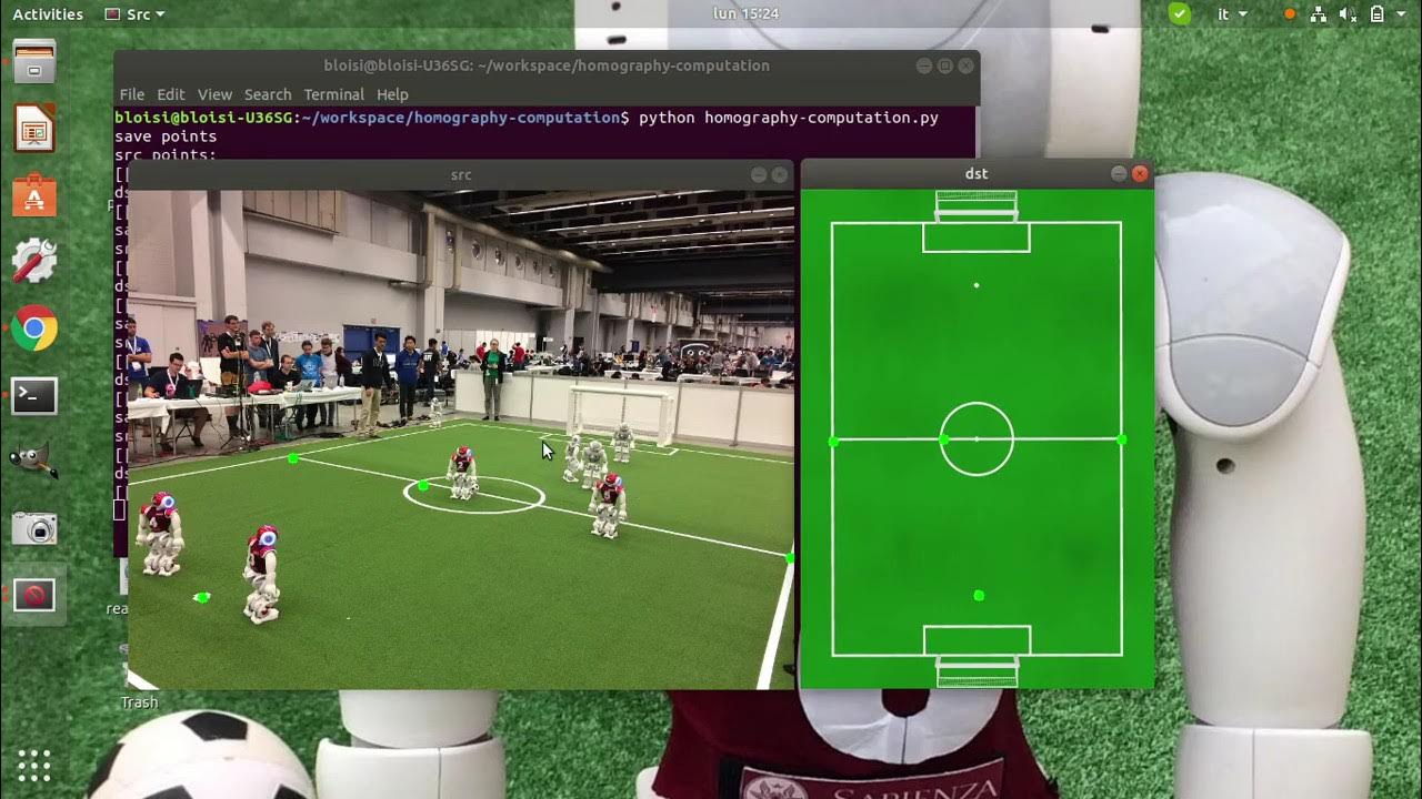OpenCV-Python example for calculating homography transformation - YouTube