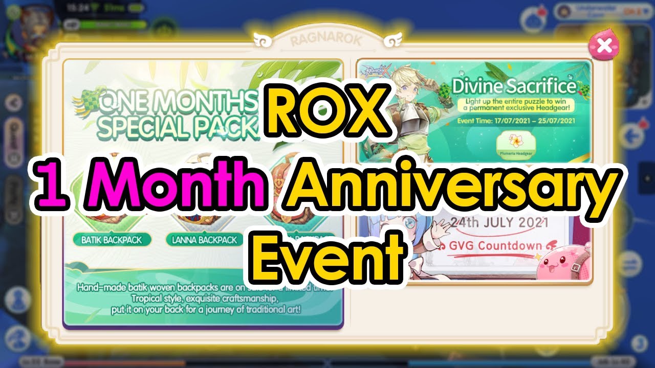 [ROX] ROX One Month Anniversary Event | Ragnarok X Next Generation ...