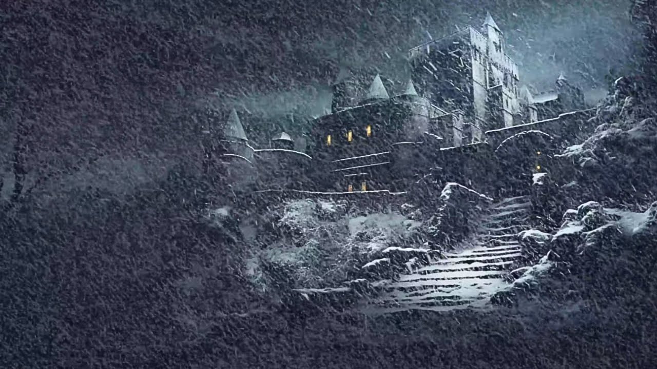 💨 Winter Storm Ambience with Icy Howling Wind Sounds for Sleeping ...