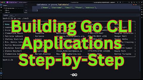 Build Golang CLI applications - YouTube